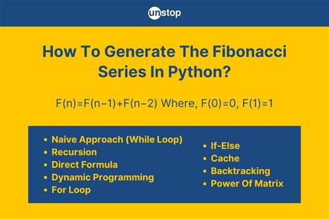 Generate Fibonacci Series In Python Nth Term With Examples Unstop