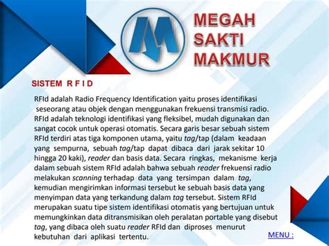 Sistem Parkir Rfid Ppt