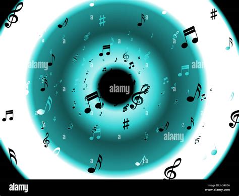 Musical Notes Background Means Classical Melody Or Music Chord Stock