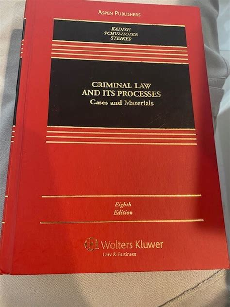 Criminallawanditsprocesses3acasesandmaterialsbystephenj