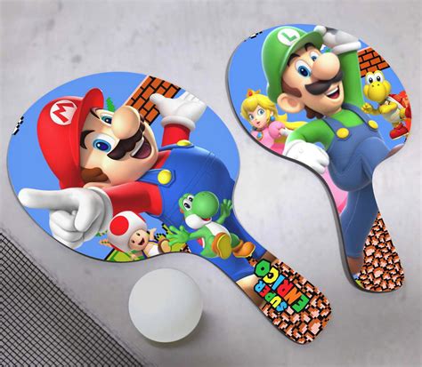 10 Raquetes Ping Pong Super Mario Bros Elo7 Produtos Especiais