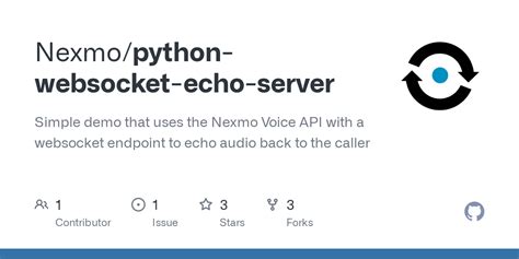 Github Nexmopython Websocket Echo Server Simple Demo That Uses The