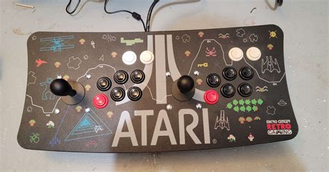 Atari Arcade Joystick Port Plate By Rocketsquid Download Free Stl Model