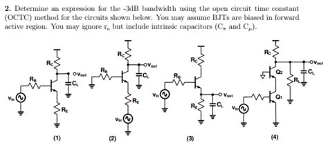 2 determine an expression for the 3db bandwidth