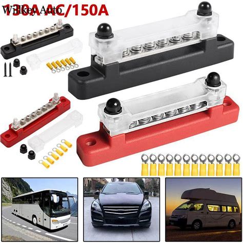 Bus Bar Terminal Block 6 Way Bus Bar Terminal Block 300v Ac 48v Dc 130a Ac 150a Dc Power