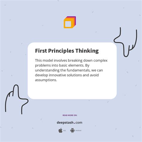 First Principles Thinking Deepstash