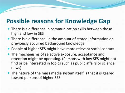 Knowledge Gap Hypothesis Pptx