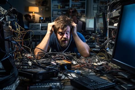 Premium Photo Datacenterservermaintenance