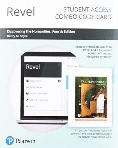 Discovering The Humanities Revel Print Combo Access Code Sayre Henry
