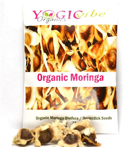 30 Semillas Orgánicas De Moringa Oleifera No Transgénicas Para Germinar
