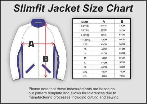 Size Charts Sportskit