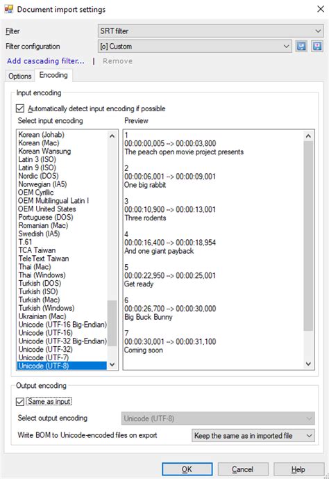 srt subrip subtitle files