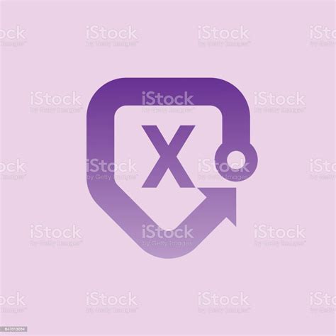 쉴드 초기 편지 X 아이콘 디자인 3차원 형태에 대한 스톡 벡터 아트 및 기타 이미지 3차원 형태 개념과 주제 공학 Istock