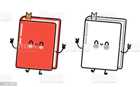 재미 있고 귀여운 행복한 책 캐릭터 번들 세트 벡터 손으로 그린 만화 Kawaii 캐릭터 그림 아이콘입니다 귀여운 책 색칠 공부 책에 대 한 개요 만화 그림 0명에 대한