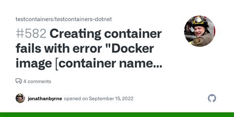 Creating Container Fails With Error Docker Image Container Name Has