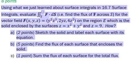 Solved 8 PointsUsing What We Just Learned About Surface Chegg Com