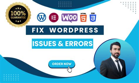 Customize And Resolve Wordpress Elementor Website Issues Bugs And