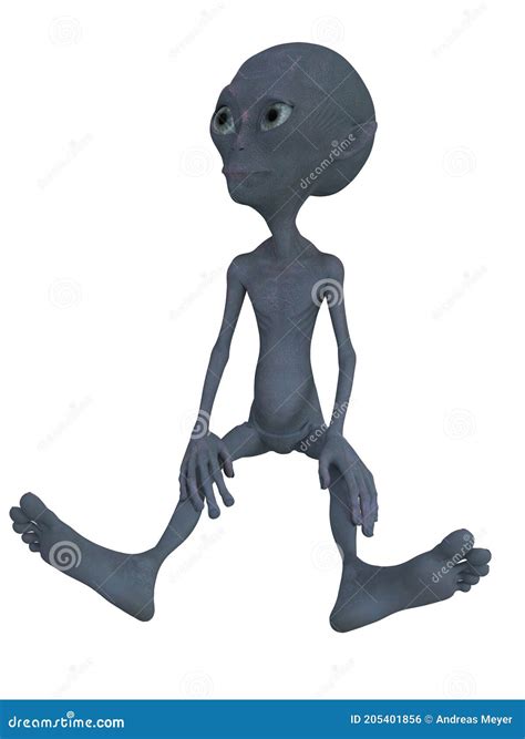 Toon Alien Stock Illustration Illustration Of Rendering 205401856