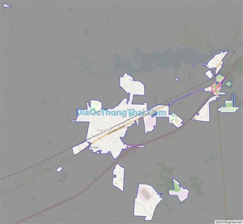 Map Of Four Oaks Town Thong Thai Real