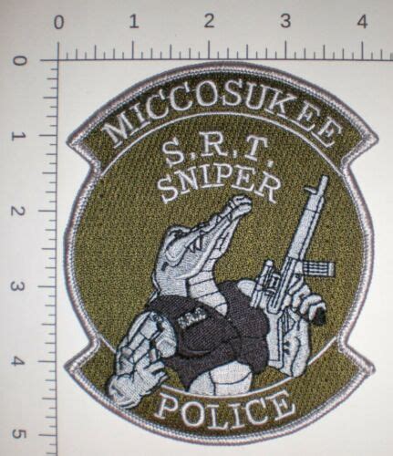 Fl Florida Miccosukee Indian Tribe Tribal Tactical Police Swat Srt Patch Sniper Antique Price
