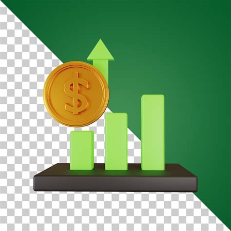 Premium Psd Dollar Increase Graph 3d Rendering