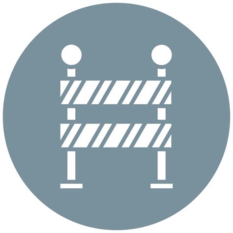 Premium Vector Road Obstruction Vector Illustration Style