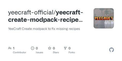 Github Yeecraft Officialyeecraft Create Modpack Recipe Datapack