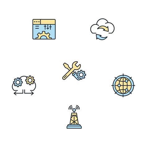 Network Tecnology Icons Set Network Tecnology Pack Symbol Vector Elements For Infographic Web
