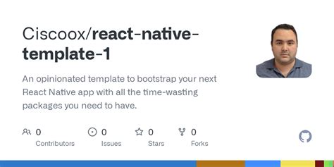 Github Ciscoox React Native Template An Opinionated Template To Bootstrap Your Next React