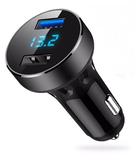 Usb Car Charger A Dual Car Adapter Usb Smart Port Charger Compatible For All Types Of