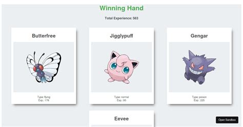 pokemon codesandbox