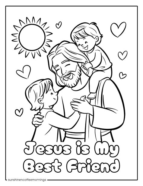 Jesus Saves Us Coloring Page