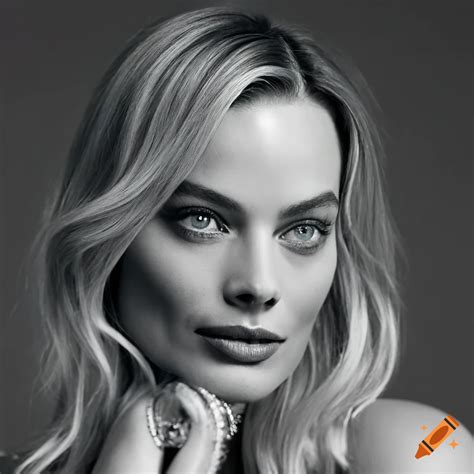 Portrait Of Margot Robbie On Craiyon
