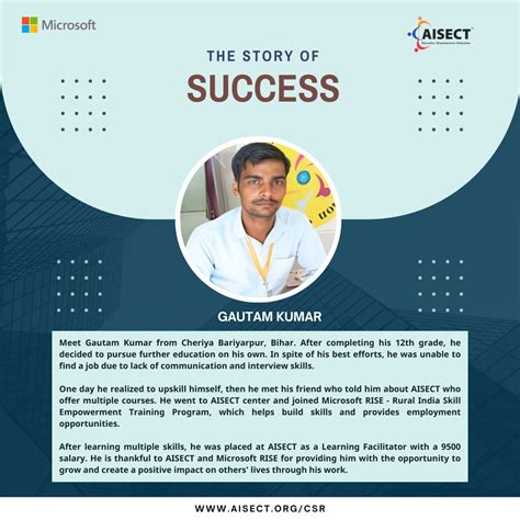 Aisect On Linkedin Aisect Microsoftrise Microsoft Successstory