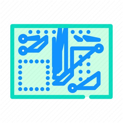 Pcb Board Electronic Component Chip Microchip Icon Download On
