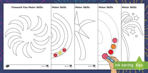 Firework Patterns Fine Motor Activity Lenseignant A Fait