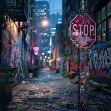 Free Graffiti Stop Sign Image Graffiti Urban Alley Download At Stockcake