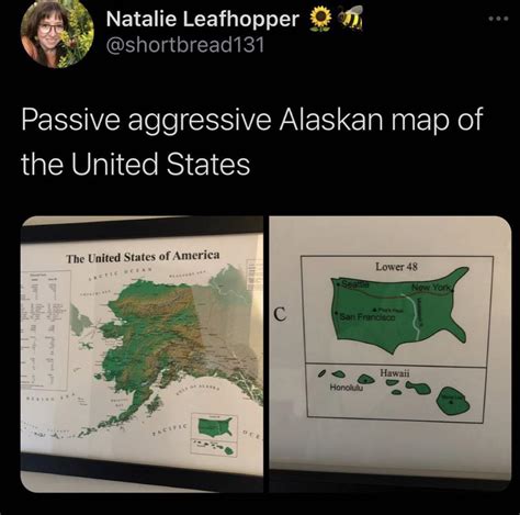 Alaska Putting The Continental Us In Its Place Mapporncirclejerk