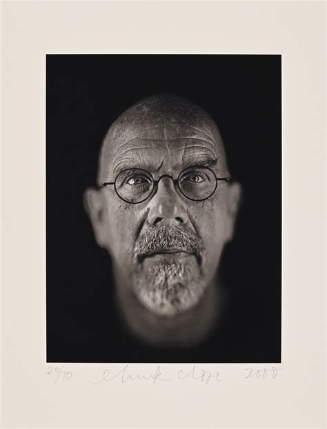Chuck Close Self Portrait 2000 Mutualart
