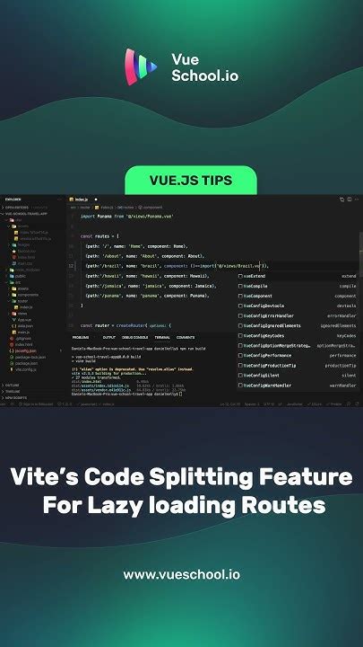 Vites Code Splitting Feature For Lazy Loading Routes Youtube