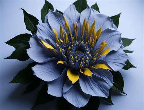Premium Ai Image Blue Dawn Flower