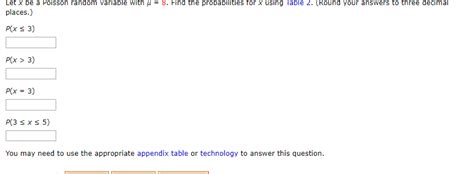 solved let x be a poisson random variable with u 8 find