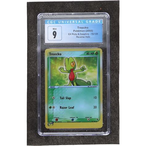 Treecko Pokemon EX Ruby And Sapphire Reverse Foil CGC Pristine Auction