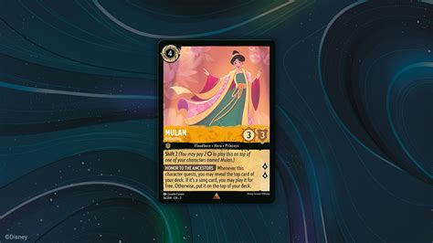 New Mulan Reveal On Lorcanas Ig R Lorcana