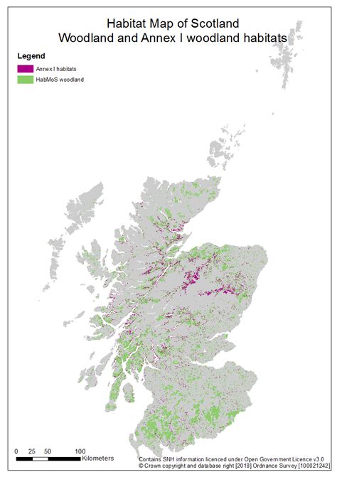 Annex I Woodland Habitat In Scotland Based On The Habitat Map Of Download Scientific Diagram
