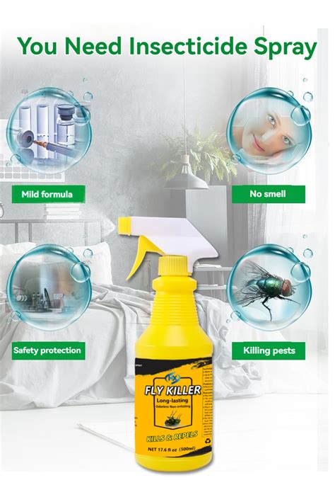 Fly Killer Spray 500mlnon Toxicodorlesscolorless Insecticide Fast