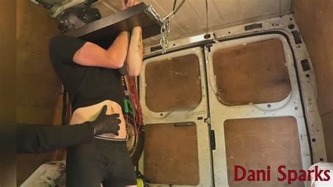 Mistress Ace Hands Out Light Cbt To Her Hooded Sub Locked In Stocks Dani Sparks Clips4sale