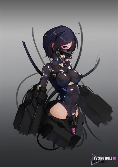 Orga Orgacl Original Absurdres Commentary Request Highres Girl Ahoge Barcode Black