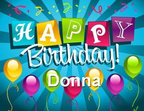 Happy Birthday Donna