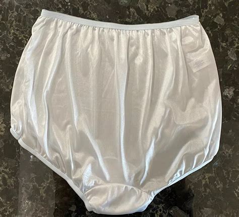 Vintage Granny Panties Nos Lot Of 2 Silky Sheer Shimm… Gem